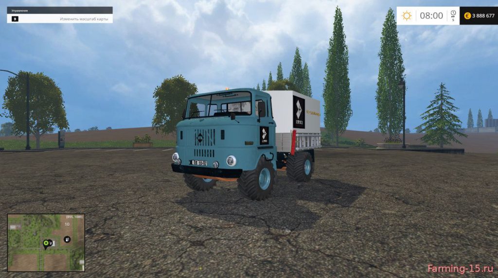 Мод грузовик IFA W50 Service для Farming Simulator 2015